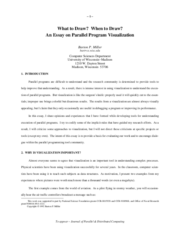 (PDF) What to Draw? When to Draw? An Essay on Parallel Program ...