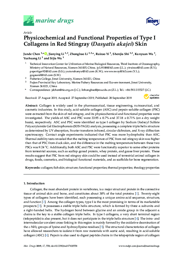 (PDF) Physicochemical and Functional Properties of Cultivars of Irish Potato and Cassava Starches