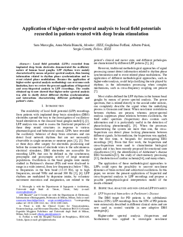 (PDF) Application of higher order spectral analysis to cubically nonlinear system identification
