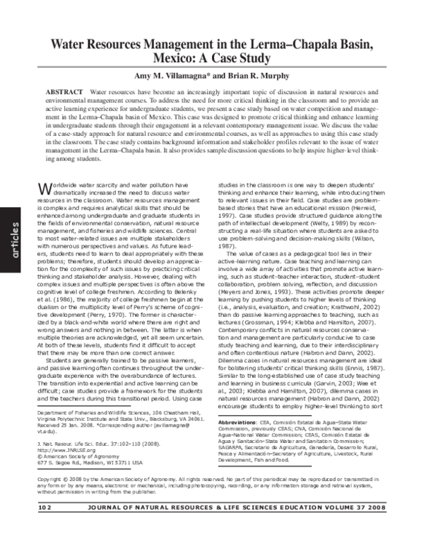 (PDF) Water Resources Management in the Lerma–Chapala Basin, Mexico: A ...