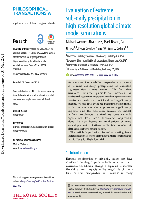 (PDF) Evaluation of extreme sub-daily precipitation in high-resolution ...