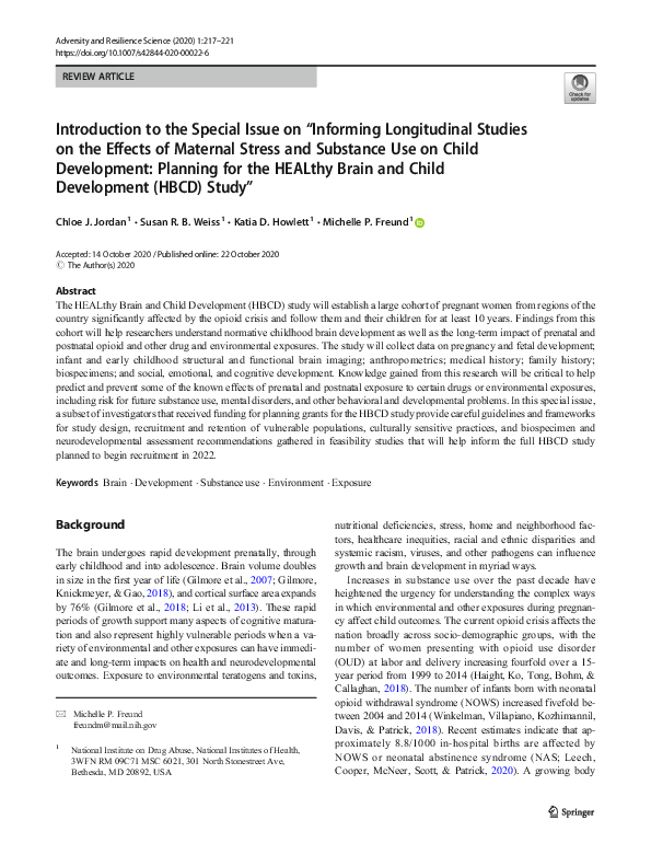 (PDF) Introduction to the Special Issue on “Informing Longitudinal ...
