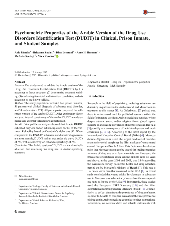 (PDF) Psychometric Properties of the Arabic Version of the Depressive Cognition Scale in First ...