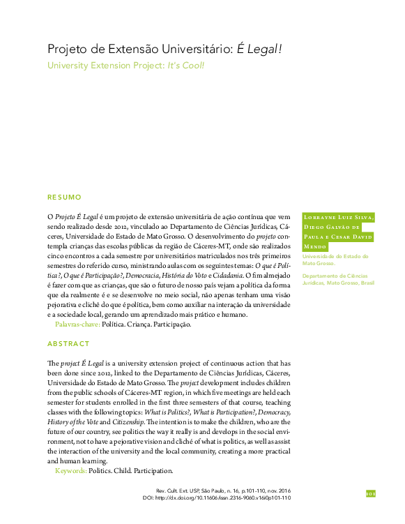 (PDF) University Extension Project: It's Cool!