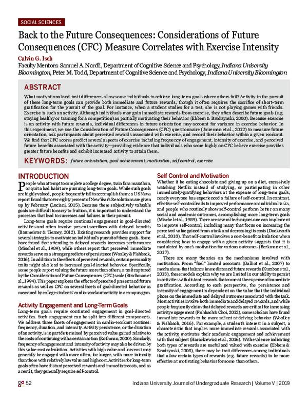 (PDF) Back to the Future Consequences: Consideration of Future ...