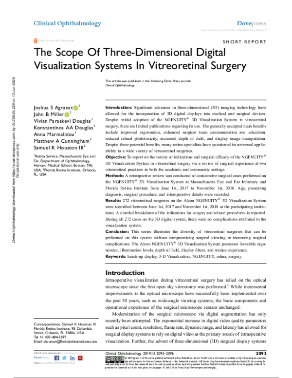 (PDF) The Scope Of Three-Dimensional Digital Visualization Systems In ...