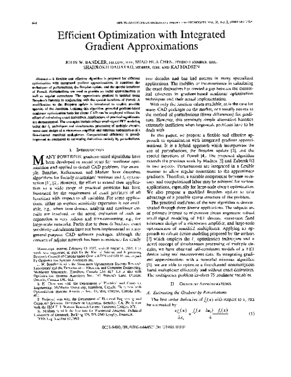 (PDF) Efficient optimization with integrated gradient approximations