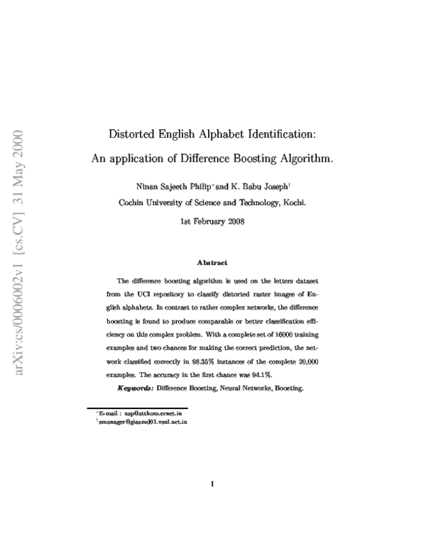 (PDF) Distorted English Alphabet Identification: An application of ...