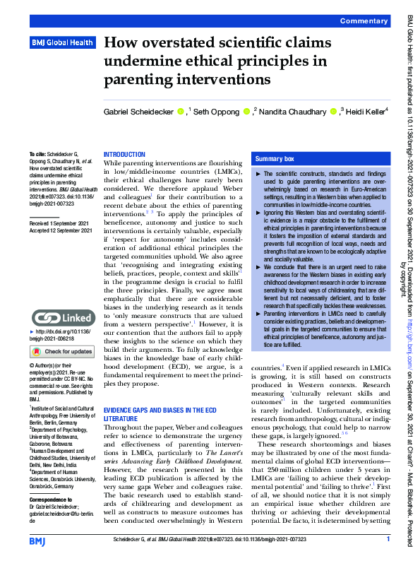 (PDF) How overstated scientific claims undermine ethical principles in ...