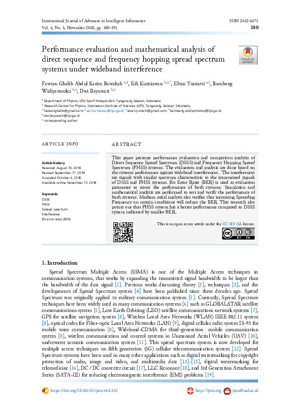 (PDF) Performance evaluation and mathematical analysis of direct ...