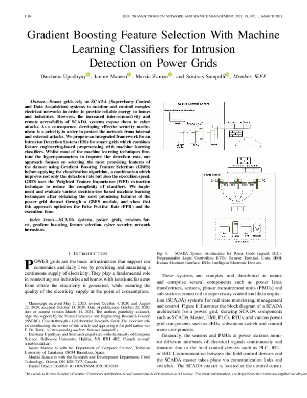 (PDF) Gradient Boosting Feature Selection With Machine Learning Classifiers for Intrusion ...