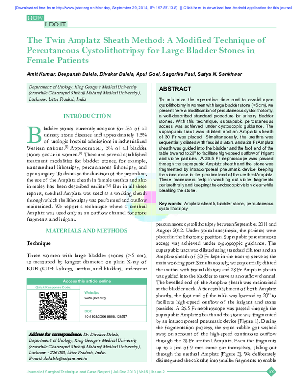 (PDF) The twin amplatz sheath method: a modified technique of ...