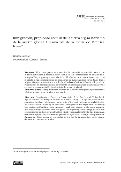 (PDF) Inmigración, propiedad común de la tierra e igualitarismo de la ...