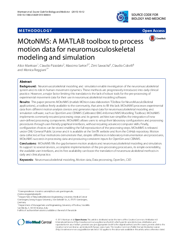 Pdf Motonms A Matlab Toolbox To Process Motion Data For