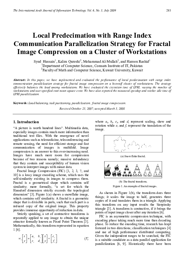 Pdf Local Predecimation With Range Index Communication