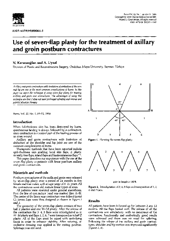 (PDF) Use of seven-flap plasty for the treatment of axillary and groin ...