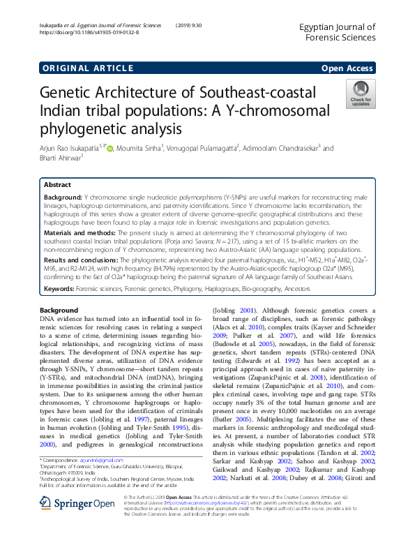 (PDF) Genetic Architecture of Southeast-coastal Indian tribal ...