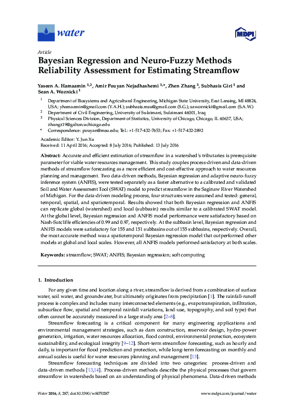 Pdf Bayesian Regression And Neuro Fuzzy Methods Reliability