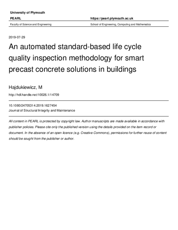 (PDF) An automated standard-based life cycle quality inspection ...