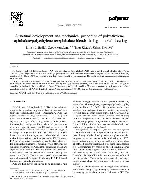 (PDF) Structural development and mechanical properties of polyethylene ...