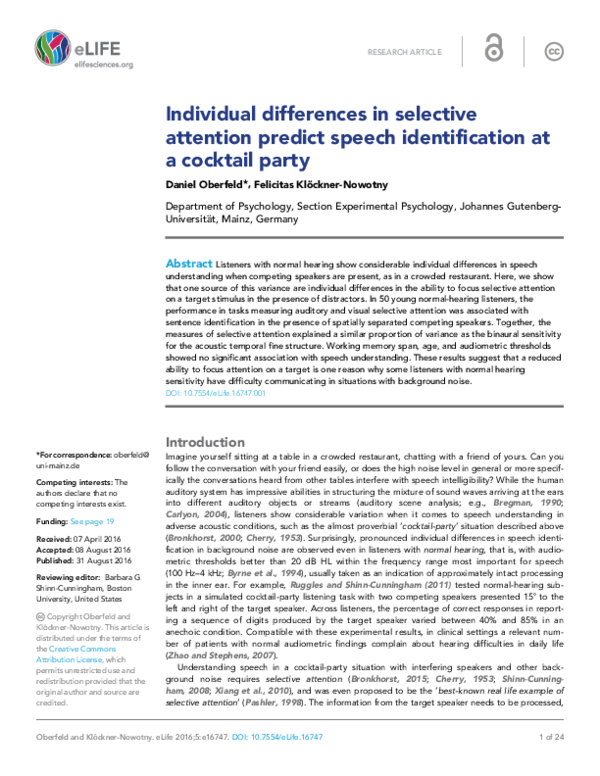 (PDF) Individual Differences in Selective Attention to Information ...