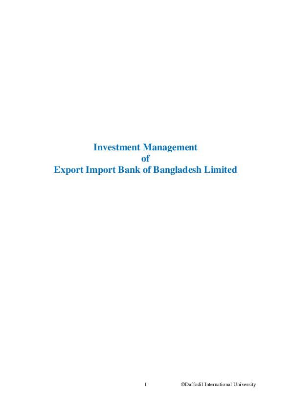 (PDF) EXIM Bank Overview