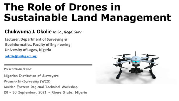 (PDF) The Role of Drones in Sustainable Land Management