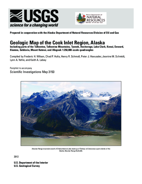 (PDF) Geologic map of the Cook Inlet region, Alaska, including parts of ...