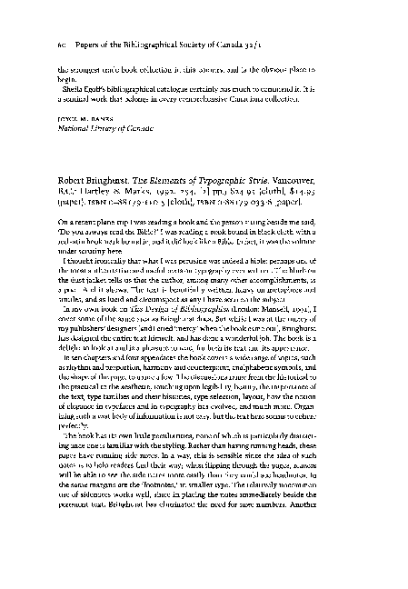 (PDF) The Elements of Typographic Style, by Robert Bringhurst