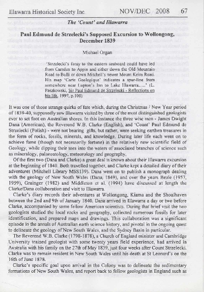 (PDF) The "Count: and Illawarra : Paul Edmund de Strzelecki's supposed ...