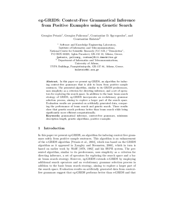 (PDF) eg-GRIDS: Context-Free Grammatical Inference from Positive ...