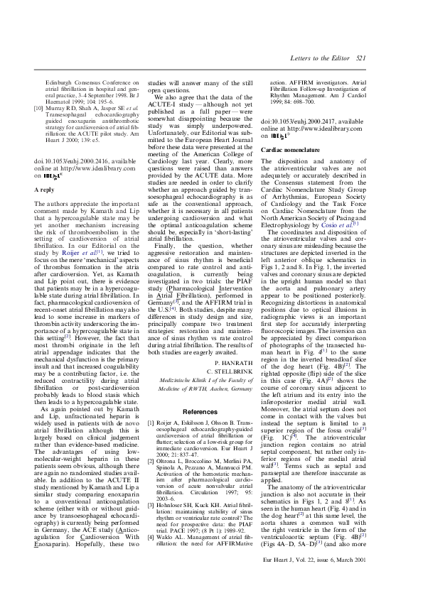 (PDF) Cardiac nomenclature