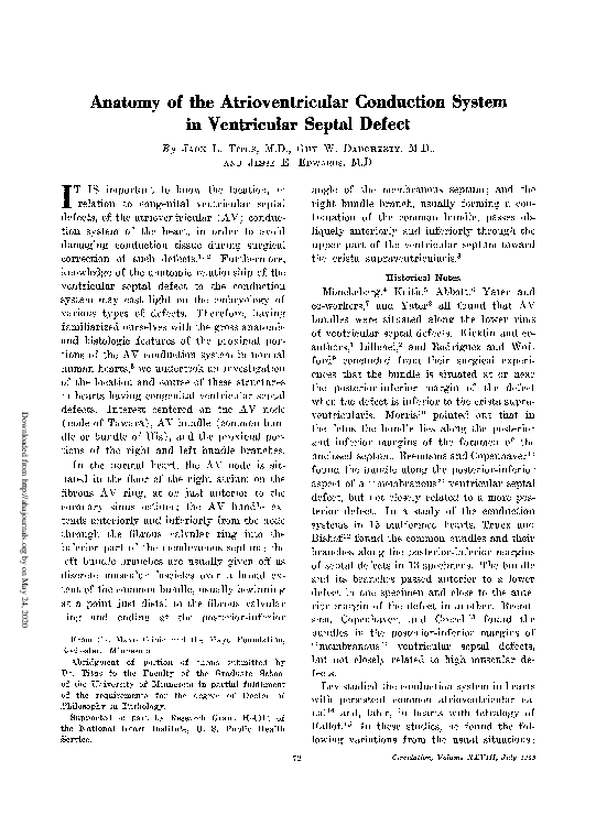 (PDF) Anatomy of the Atrioventricular Conduction System in Ventricular ...
