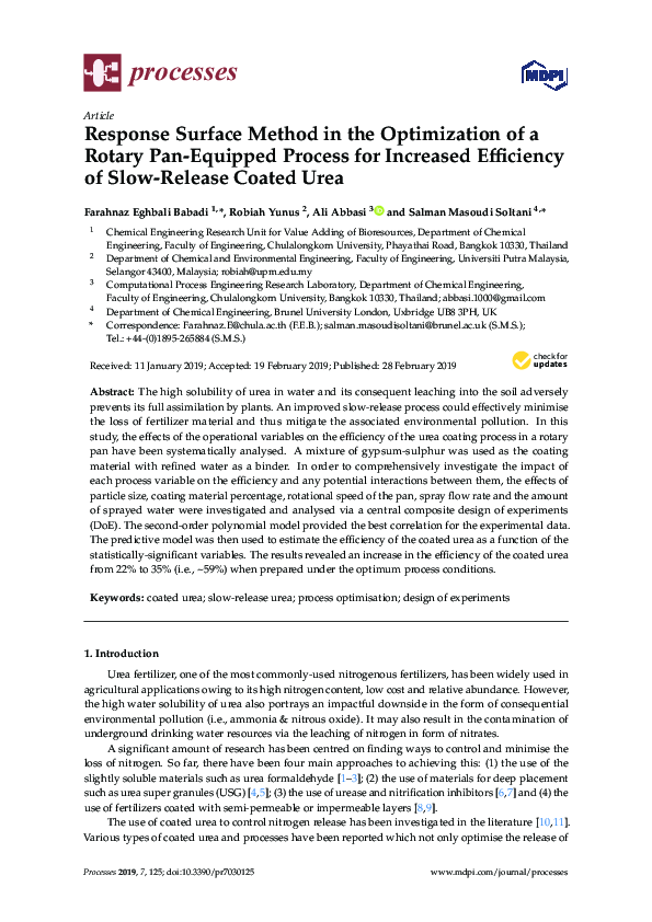 (PDF) Response Surface Method in the Optimization of a Rotary Pan-Equipped process for Increased ...
