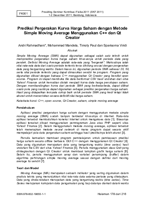 (PDF) Prediksi Pergerakan Kurva Harga Saham dengan Metode Simple Moving ...