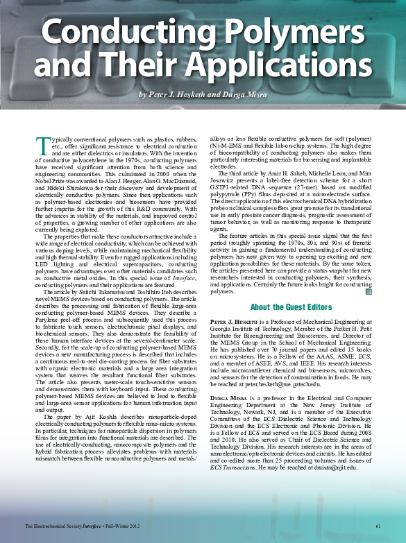 (PDF) Conducting Polymers and their Applications