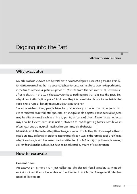 (PDF) Digging into the Past