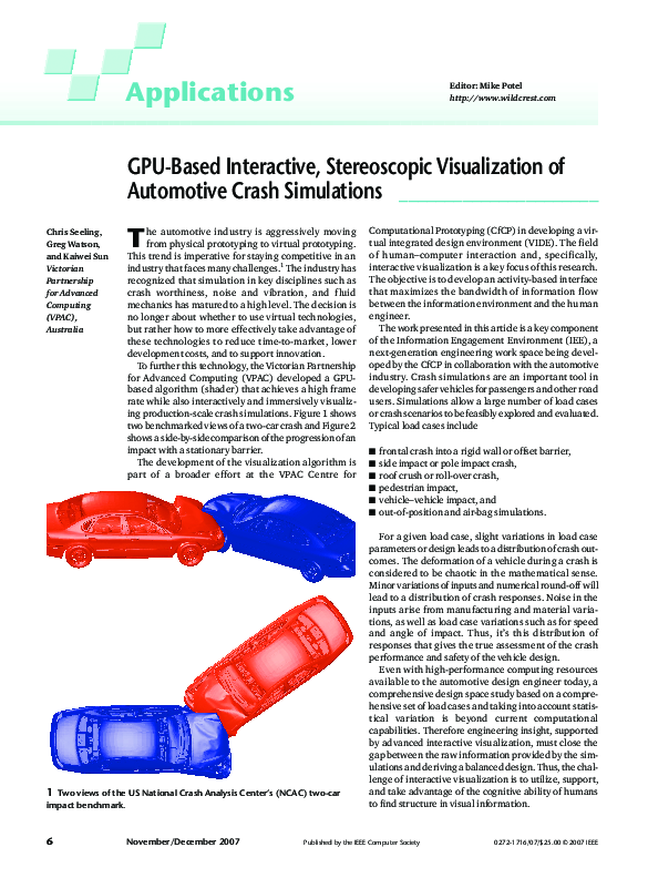 (PDF) GPU-Based Interactive, Stereoscopic Visualization of Automotive ...