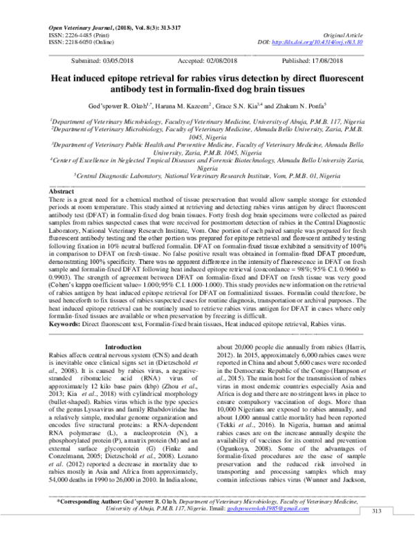 (PDF) Heat induced epitope retrieval for rabies virus detection by ...