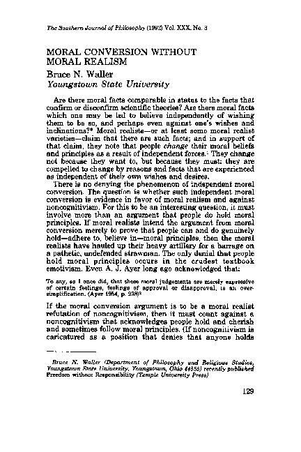 (PDF) Moral Conversion Without Moral Realism