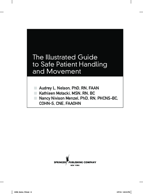 (PDF) The Illustrated Guide to Safe Patient Handling and Movement