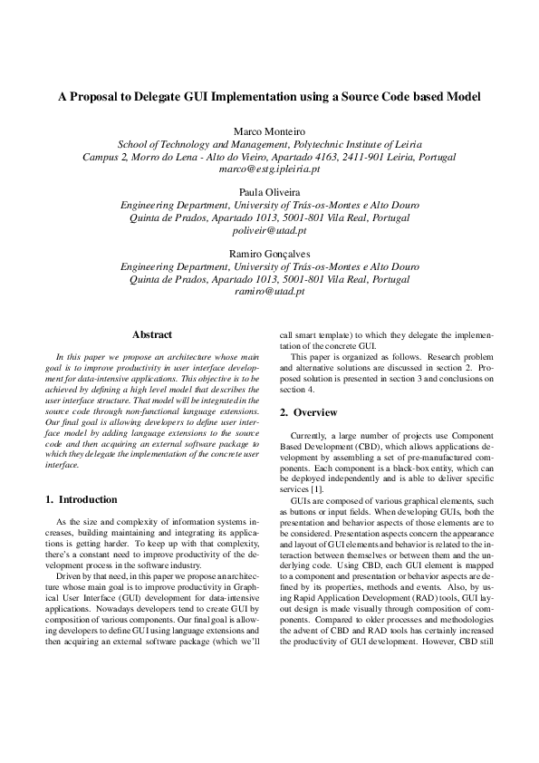 Pdf A Proposal To Delegate Gui Implementation Using A Source Code 9498