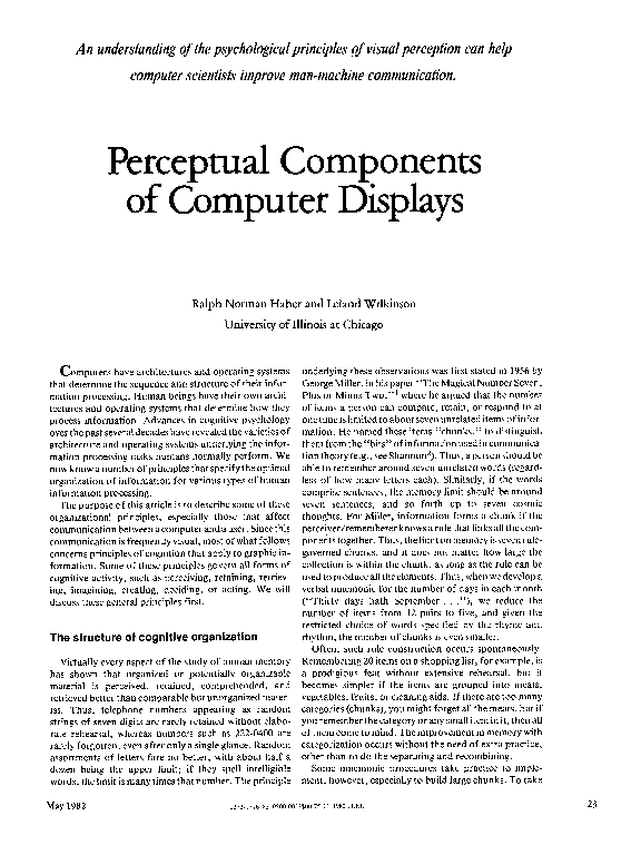 (PDF) Perceptual Components of Computer Displays | Leland Wilkinson ...