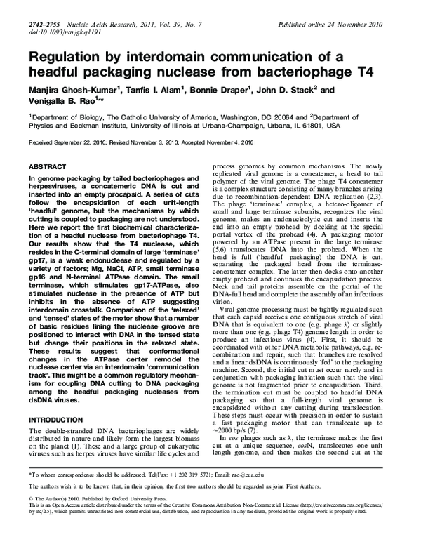 (PDF) Regulation by interdomain communication of a headful packaging ...