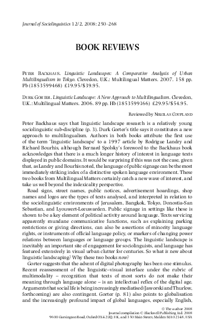 (PDF) Discourse Analysis by Brian Paltridge