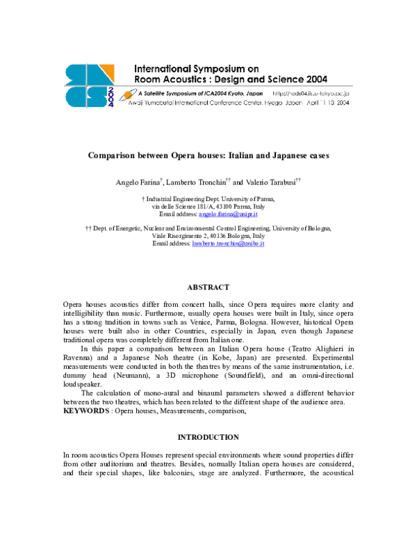 (PDF) Comparison between Opera houses: Italian and Japanese cases