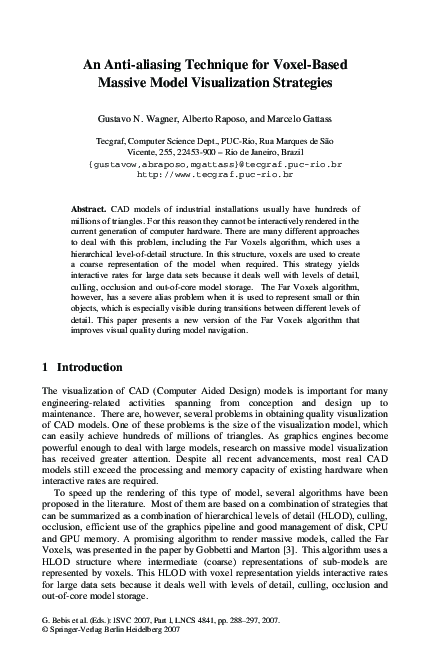 (PDF) An Anti-aliasing Technique for Voxel-Based Massive Model Visualization Strategies