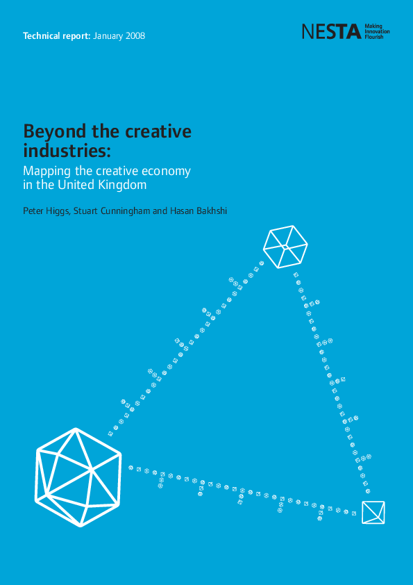 (PDF) Beyond the creative industries: mapping the creative economy in ...