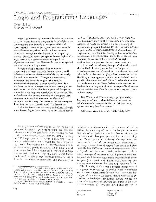 (PDF) Decidability and Complexity in Programming