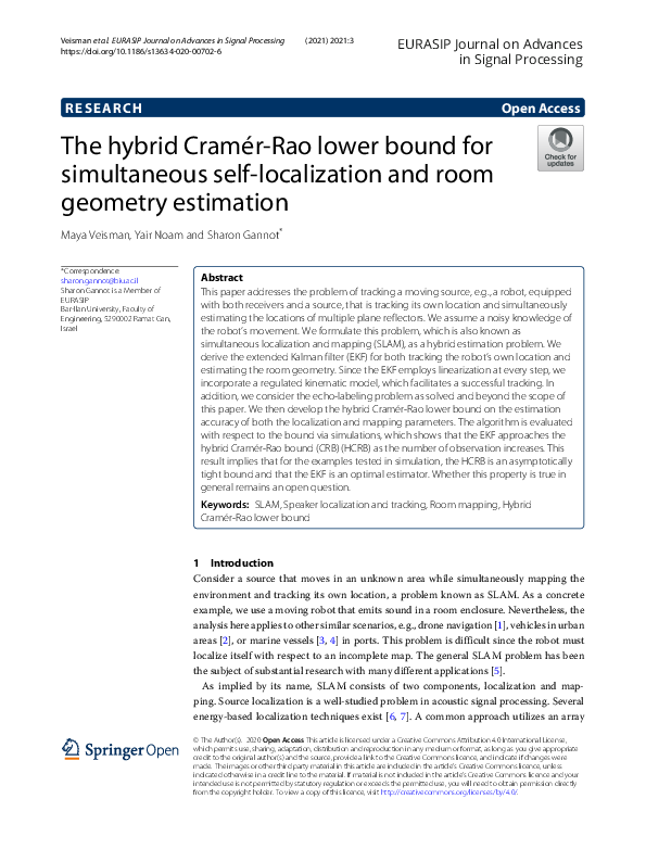 (PDF) The hybrid Cramér-Rao lower bound for simultaneous self ...
